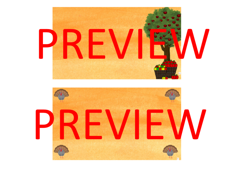 Virtual Classroom Template Fall Background | Made By Teachers