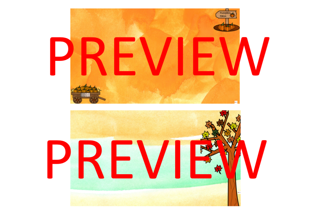 Virtual Classroom Template Fall Background | Made By Teachers