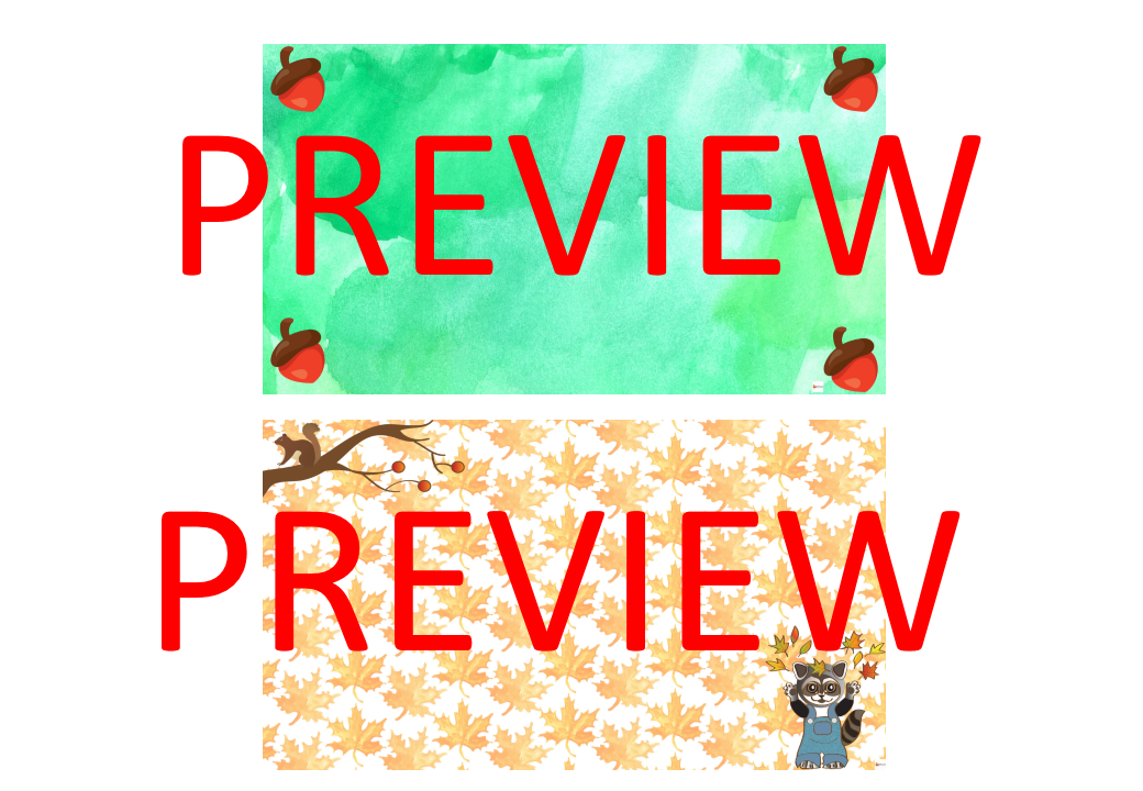 Virtual Classroom Template Fall Background | Made By Teachers