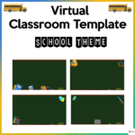 Virtual Classroom Template Math Background - Made By Teachers