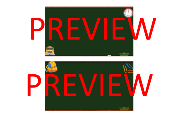 Virtual Classroom Template Chalkboard Background | Made By Teachers