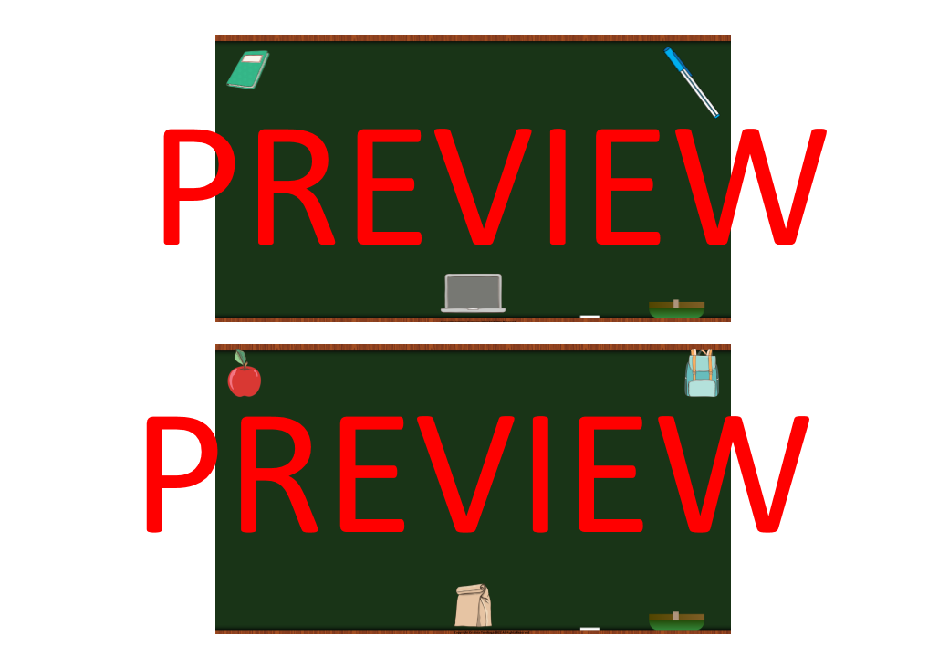 Virtual Classroom Template Chalkboard Background | Made By Teachers