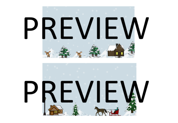 Virtual Classroom Template Winter Background | Made By Teachers