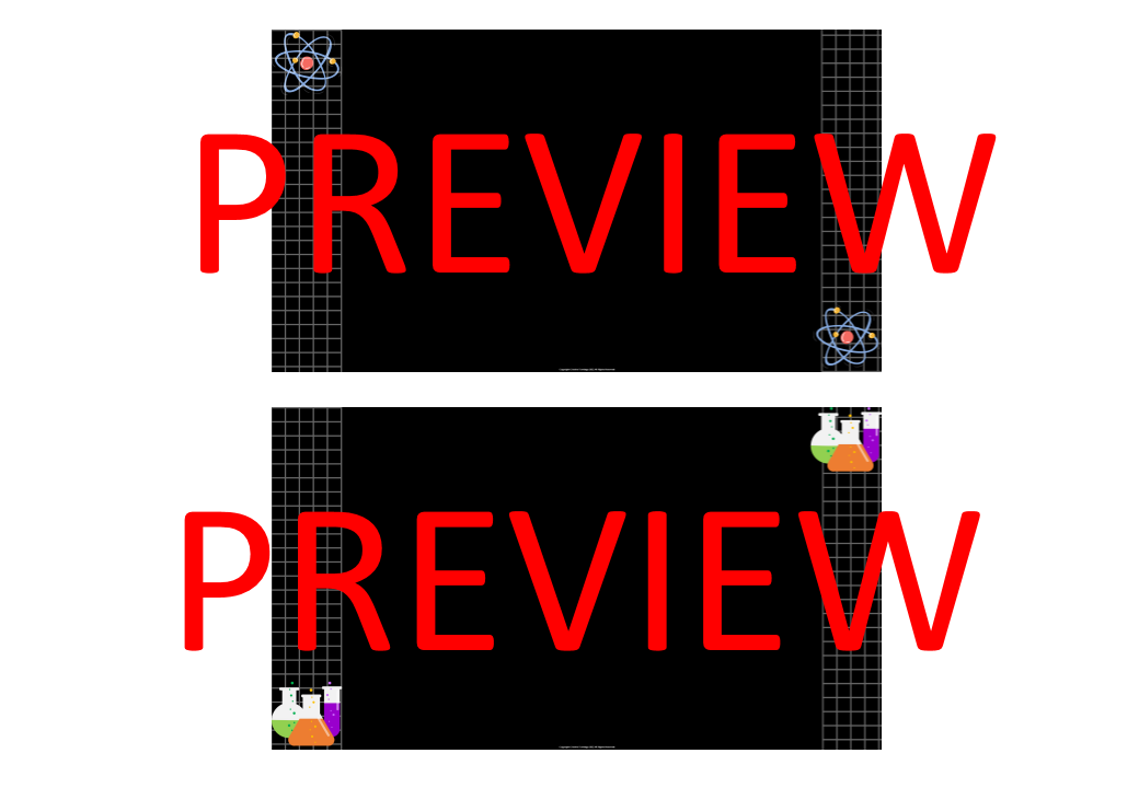 Virtual Classroom Template Science Background | Made By Teachers