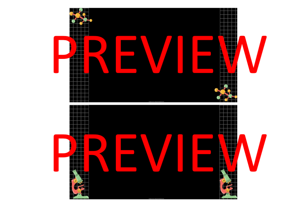 Virtual Classroom Template Science Background | Made By Teachers