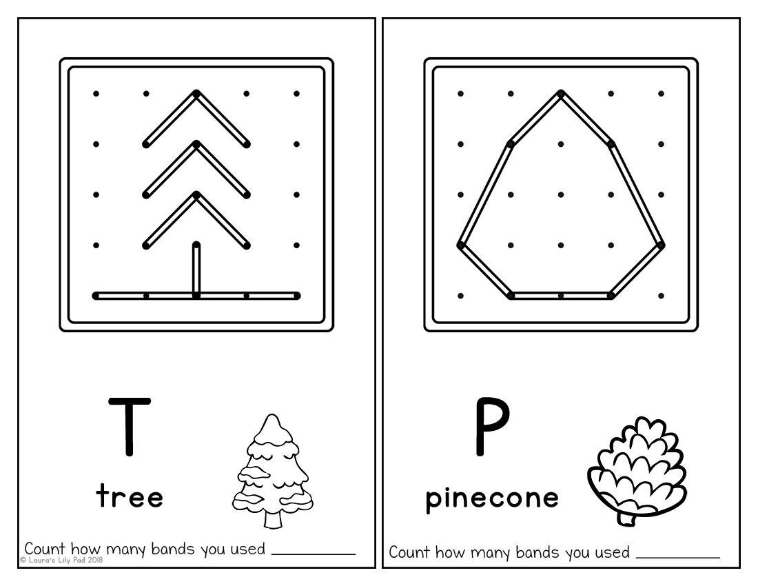 Winter Geoboard Cards | Made By Teachers