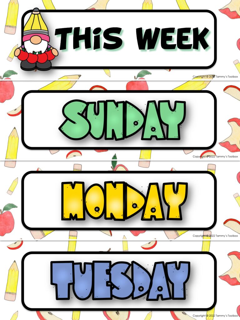 Gnome Classroom Calendar Set - Made By Teachers