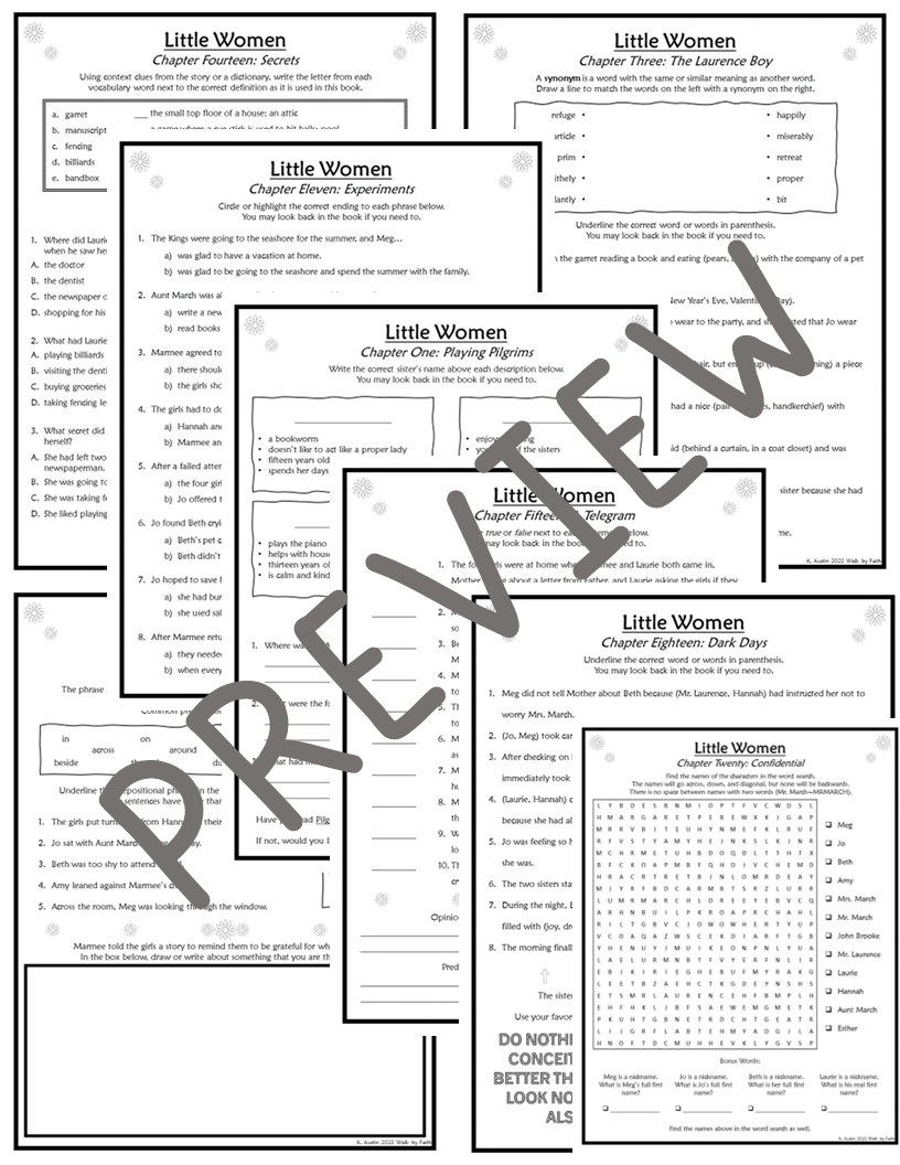 Little Women Novel Studies Bundle | Made By Teachers