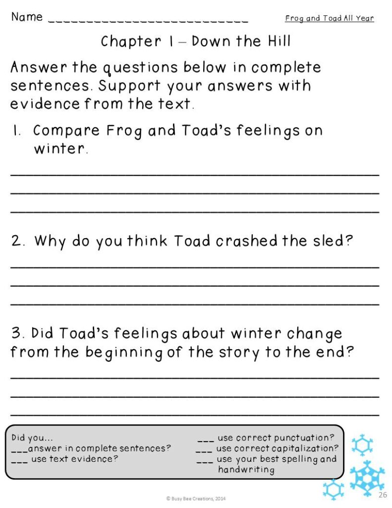 Frog and Toad All Year Book Study - Made By Teachers