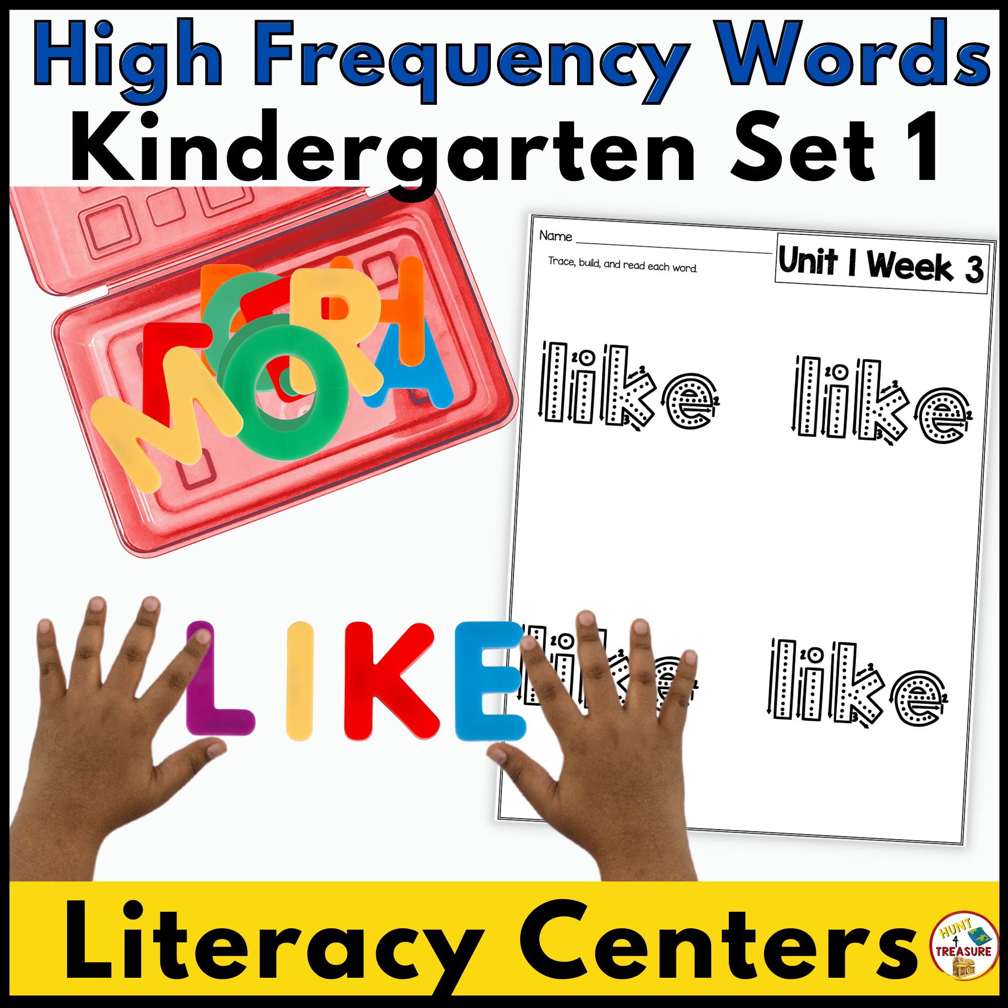 Benchmark Advance High Frequency Word Activities | Kindergarten Unit 1 ...