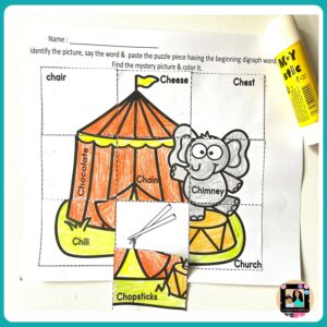 Beginning Digraph Picture Puzzles | Digraphs activities | Made By Teachers