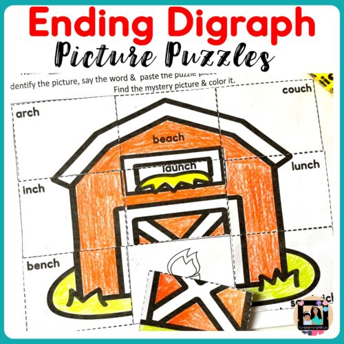 Ending Digraph Picture Puzzles | Digraphs activities - Made By Teachers