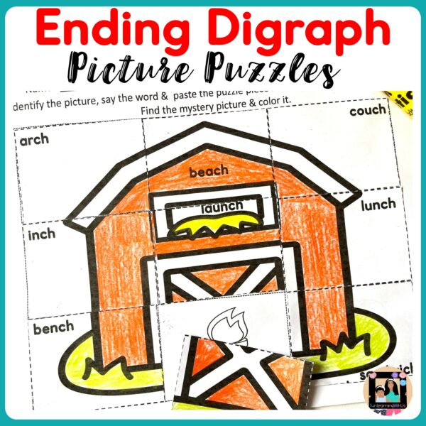 Ending Digraph Picture Puzzles | Digraphs activities - Made By Teachers