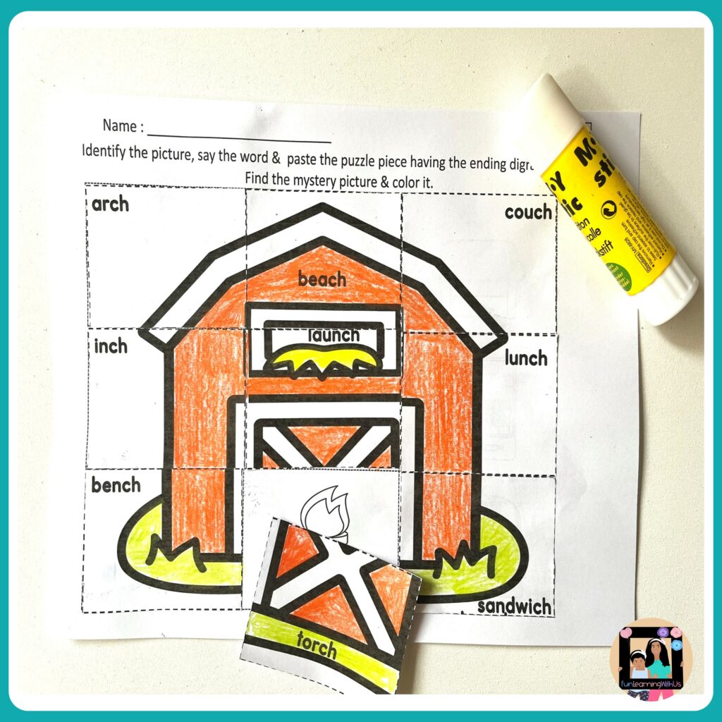 Ending Digraph Picture Puzzles | Digraphs activities - Made By Teachers