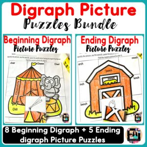 Ending Digraph Picture Puzzles | Digraphs activities - Made By Teachers