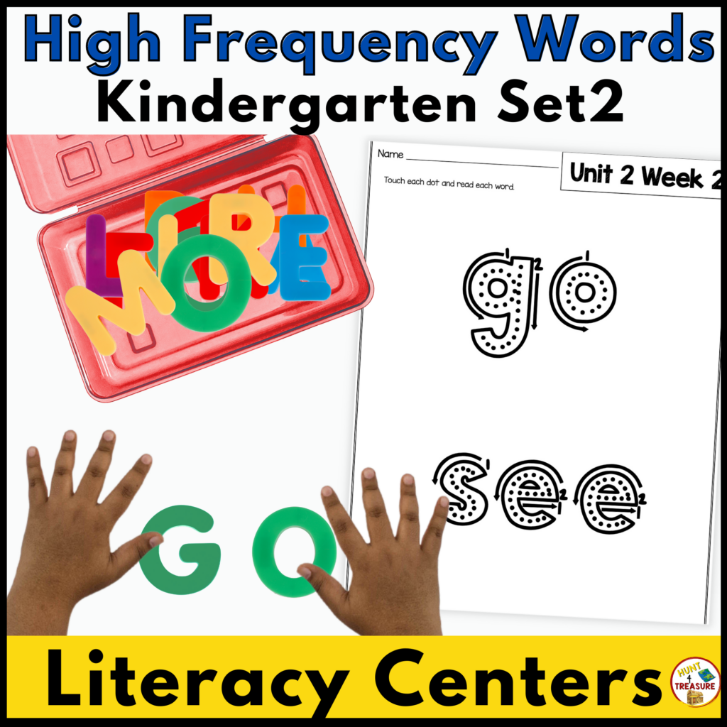Benchmark Advance High Frequency Word Activities | Kindergarten Unit 2 ...