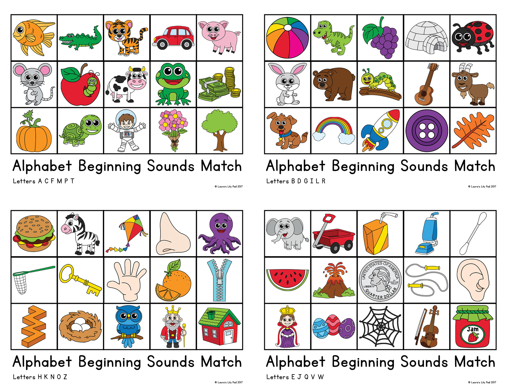 Alphabet Magnet Match Letters and Sounds - Made By Teachers