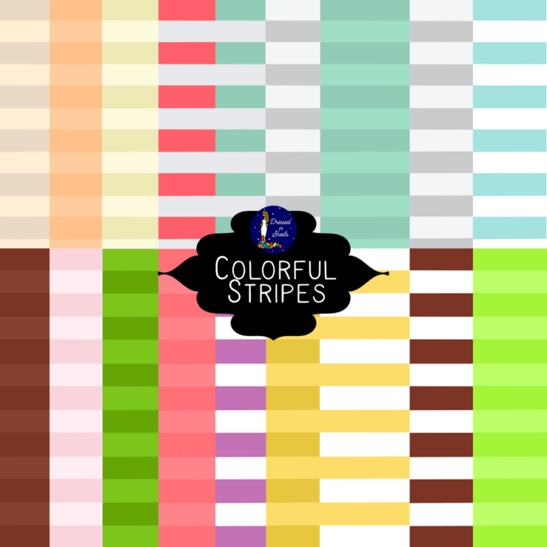 Colorful Stripes Clip Art - Made By Teachers