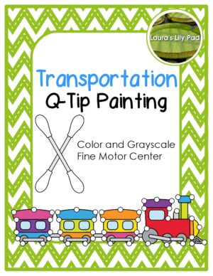 Transportation Q-tip Painting | Made By Teachers