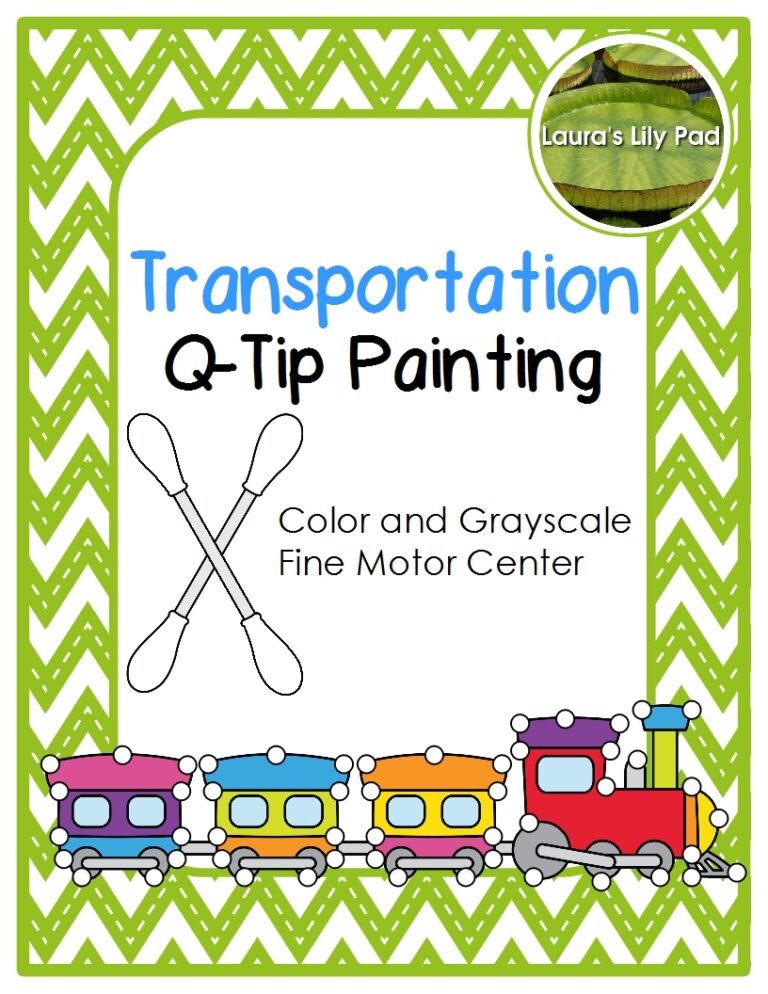 Transportation Q-tip Painting | Made By Teachers