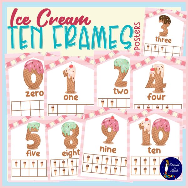 Ice Cream Ten Frames Classroom Posters - Made By Teachers