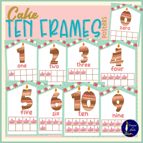 Cake Ten Frames Classroom Posters - Made By Teachers