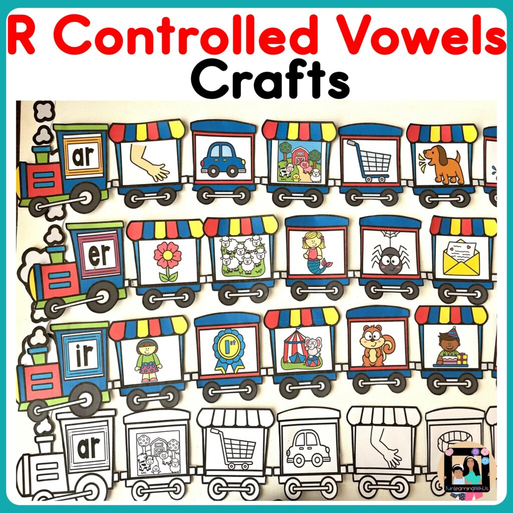R Controlled Vowels Train Craft | Bossy R Craft Activities - Made By ...