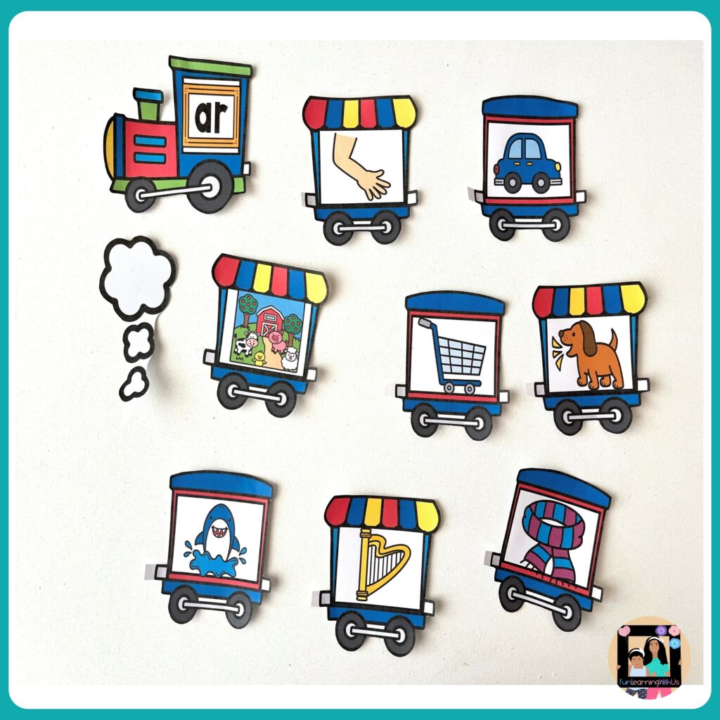 R Controlled Vowels Train Craft | Bossy R Craft Activities - Made By ...