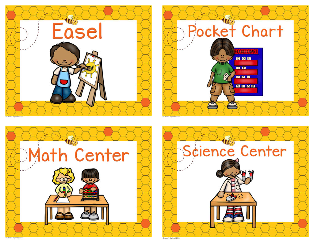 Preschool Centers Signs Busy Bee Hive | Made By Teachers