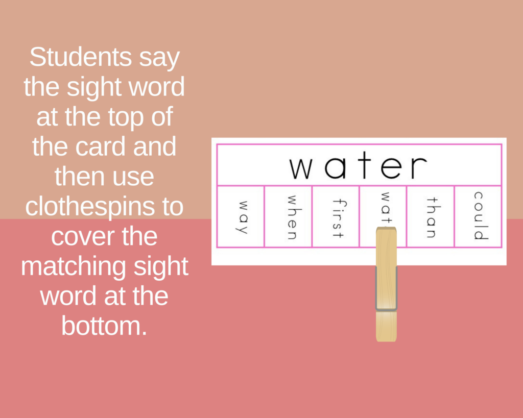 Fry Sight Words Clip Cards 1st 100 Words | Made By Teachers