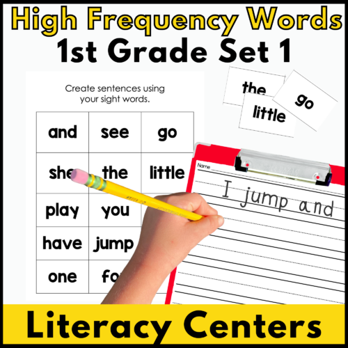 Benchmark Advance High Frequency Word Activities | 1st Grade Unit 1 ...