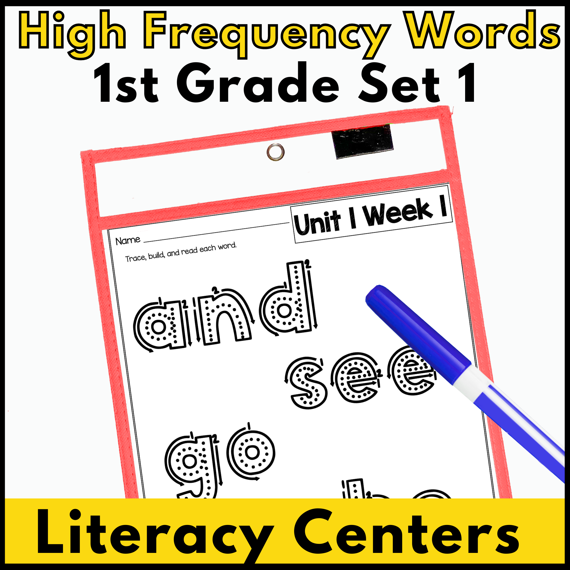 Benchmark Advance High Frequency Word Activities | 1st Grade Unit 1 ...