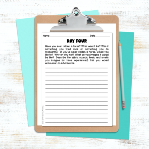 Creative Writing Prompts August | No Prep Printables | Prewriting ...