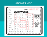 Dolch Sight Words Word Search Freebie - Made By Teachers