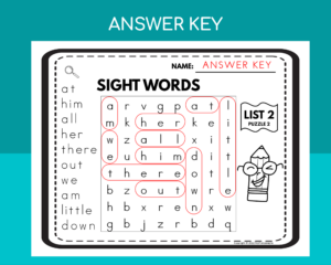 Dolch Sight Words Word Search Freebie | Made By Teachers