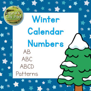 Calendar Number Cards Winter Theme | Made By Teachers