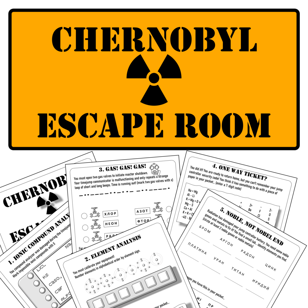 Chernobyl Chemistry Escape Room - Made By Teachers