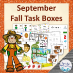 Fall Task Boxes for September - Language, Math, Fine Motor Task Cards ...