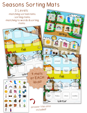 Fall Task Boxes for September - Language, Math, Fine Motor Task Cards ...