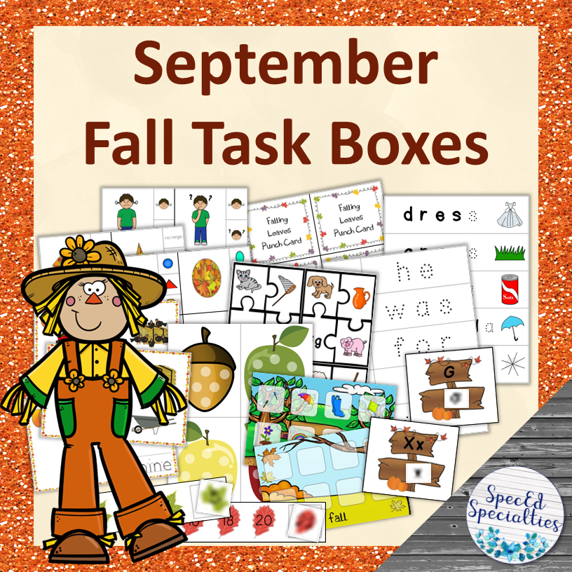Fall Adapted Resources for Special Education in September BUNDLE | Made ...