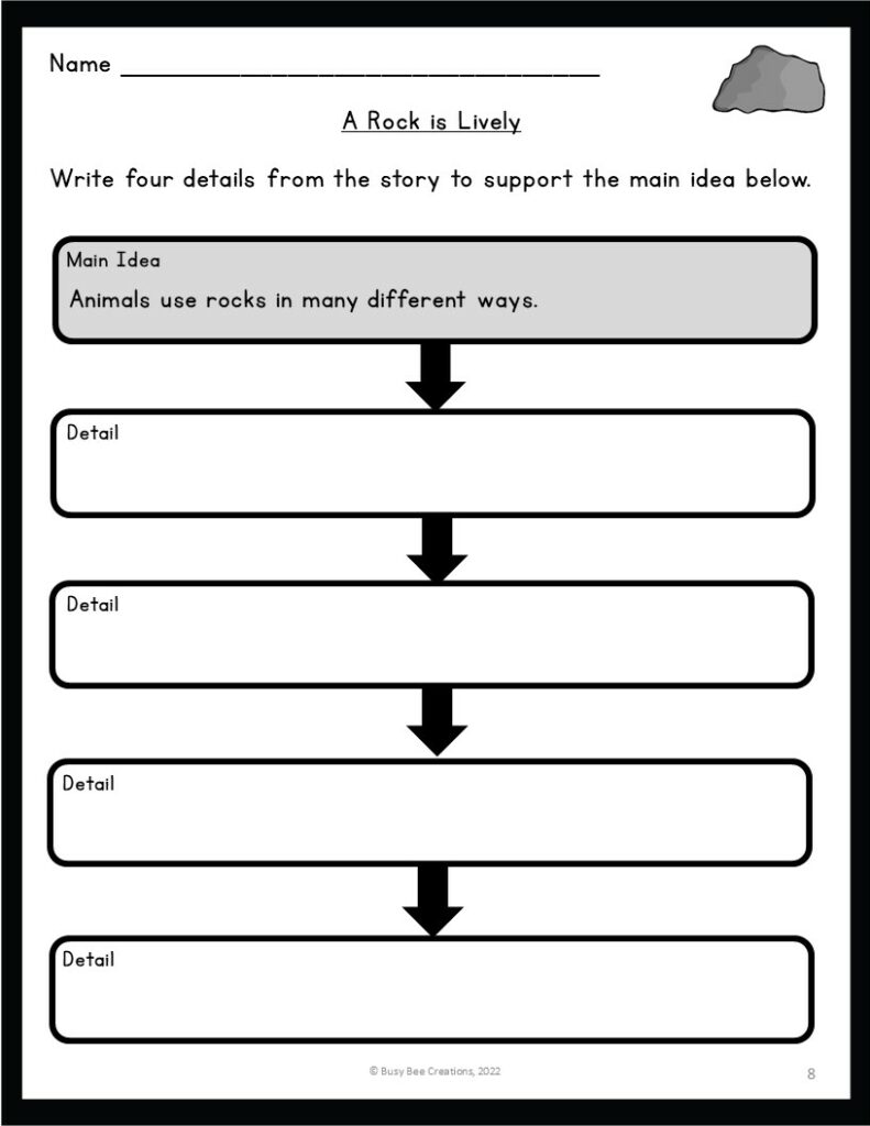 A Rock is Lively Story Resource - Made By Teachers