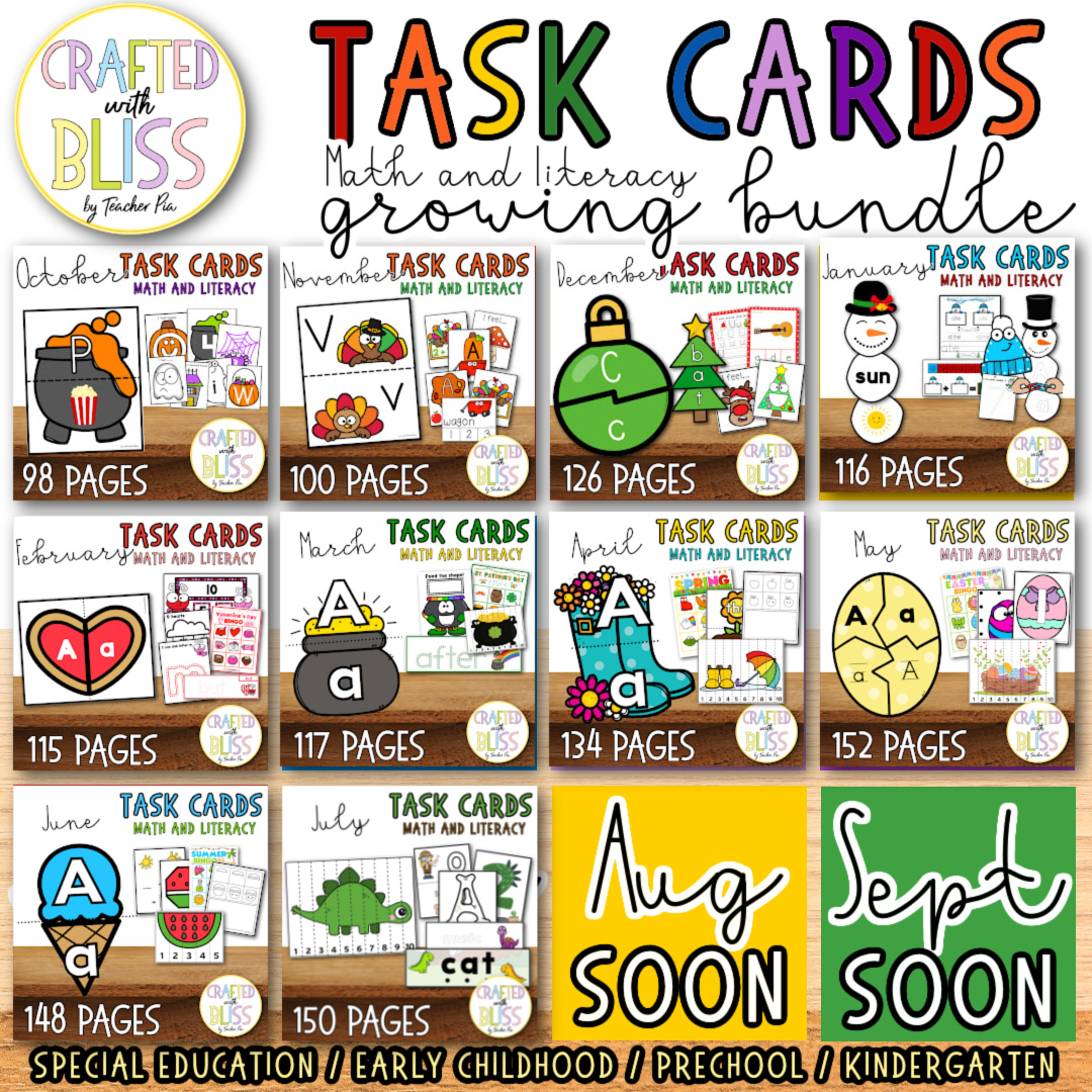 August Back to School Movement Task Cards (Preschool, Sped ...