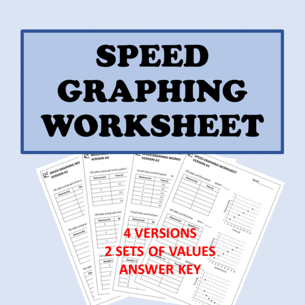 Speed Graphing Worksheet - Made By Teachers