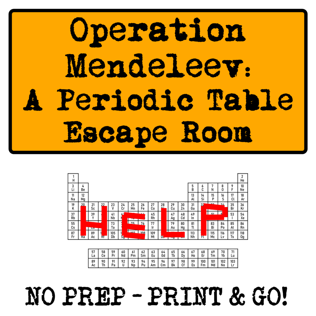 Operation Mendeleev: A Periodic Table Escape Room - Made By Teachers
