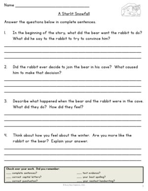 A Starlit Snowfall - Story Resource - Made By Teachers