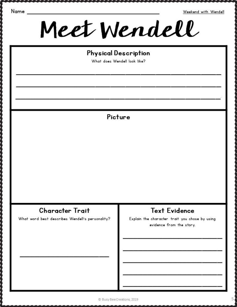 A Weekend with Wendell - Story Resource | Made By Teachers