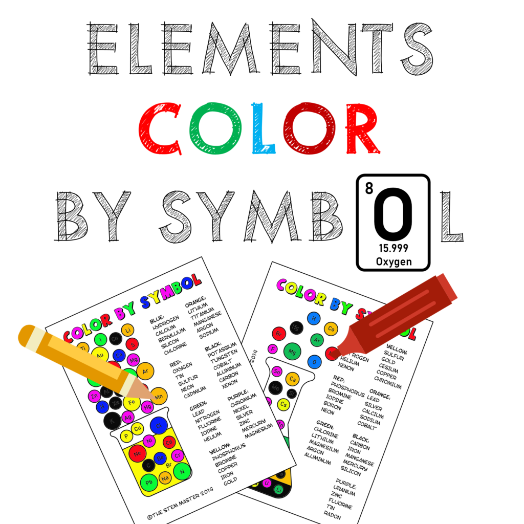 Chemical Elements Color by Symbol - Made By Teachers