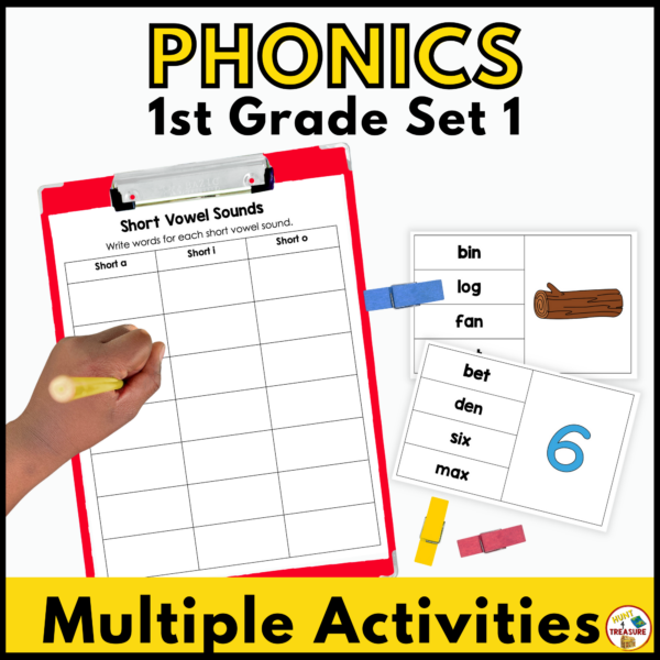 Benchmark Advance Phonics Anchor Charts & Activities | 1st Grade Unit 1 ...