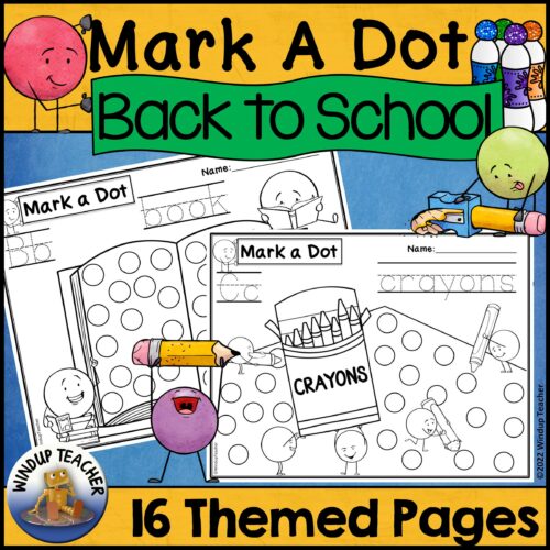 Back to School Dot Dauber Set Printables | Made By Teachers