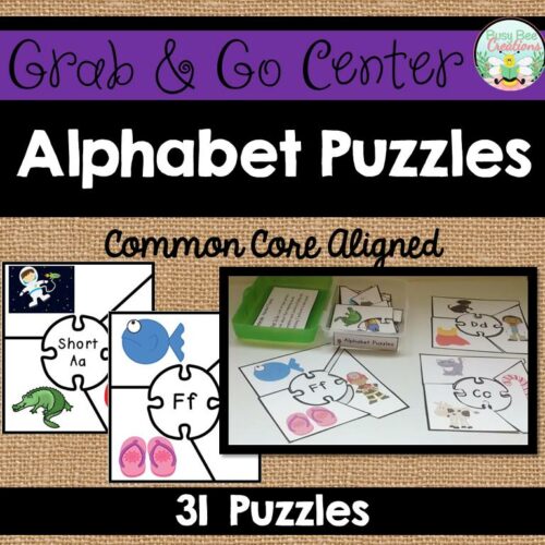 Alphabet Puzzles - Phonics Center - Made By Teachers